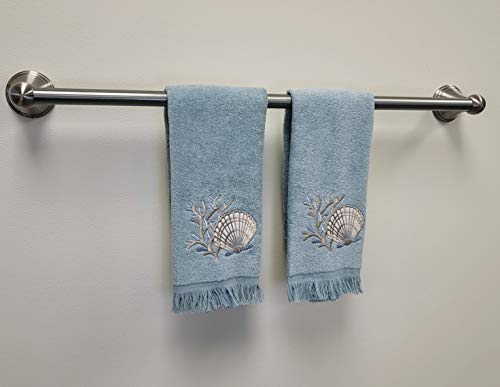 Avanti Linens - Fingertip Towel, Soft & Absorbent Cotton (Sand Shells Collection)
