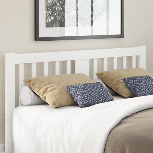 AFI Tahoe Queen Headboard with USB Turbo Charger in White