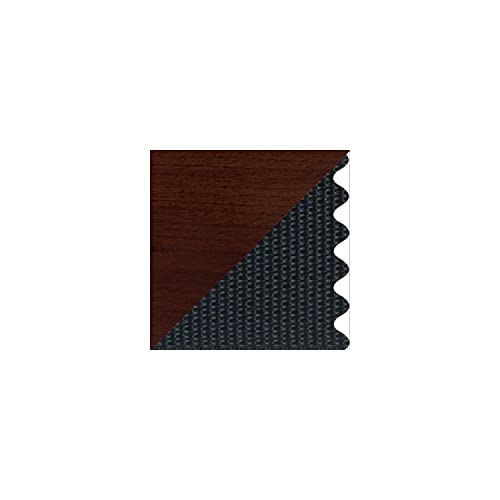 Wooden Mallet Designer Curve Leg Luggage Rack,Black Straps, Mahogany