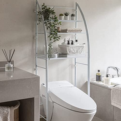 Dulce Domi 3-Shelf Bathroom Organizer Over The Toilet Storage, Bathroom Shelves Over Toilet, 27β L x 10β W x 66βH