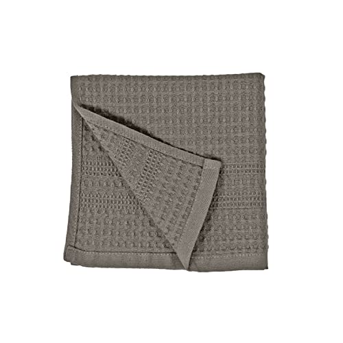 GILDEN TREE Waffle Towel Quick Dry Thin Exfoliating Washcloths for Face Body, Classic Style (Stone)