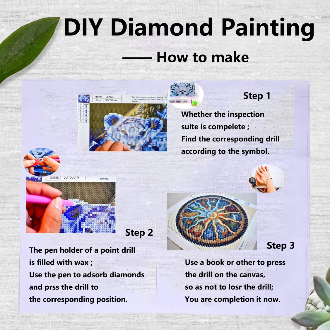 VAIIEYO Diamond Art Kits for Adults Angel Baby, Diamond Painting Cloud, Full Drill Round Rhinestone Craft Canvas for Home Wall Decor Gift 12x16 inch