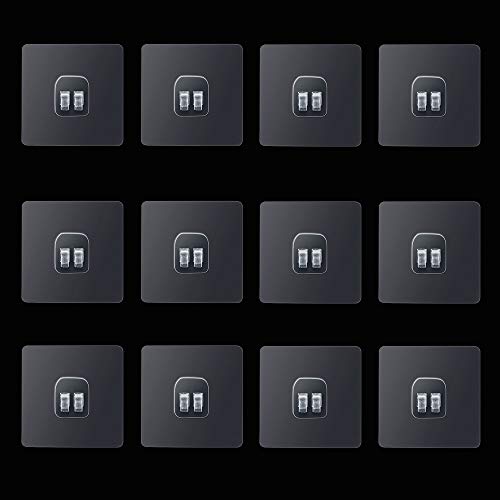 Alliebe 12Pcs Kitchen Bathroom Self Adhesive Stickers for Shower Organizer Basket Caddy Without Drilling No Holes