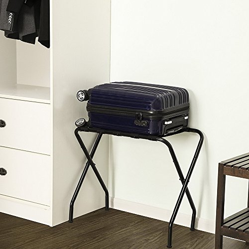 Ochine Luggage Rack, Folding Luggage Rack, Folding Suitcase Stand Foldable Suitcase Racks Portable Luggage Rack Suitcase Luggage Rack Single Tier Luggage Holder for Guest Room Bedroom Hotel