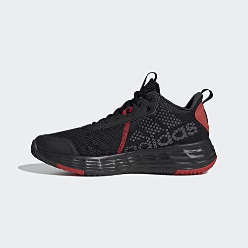 adidas Men's Own The Game 2.0 Basketball Shoe, Black/White/Carbon, 14