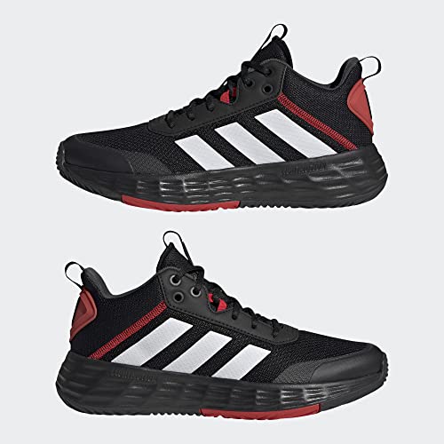 adidas Men's Own The Game 2.0 Basketball Shoe, Black/White/Carbon, 14