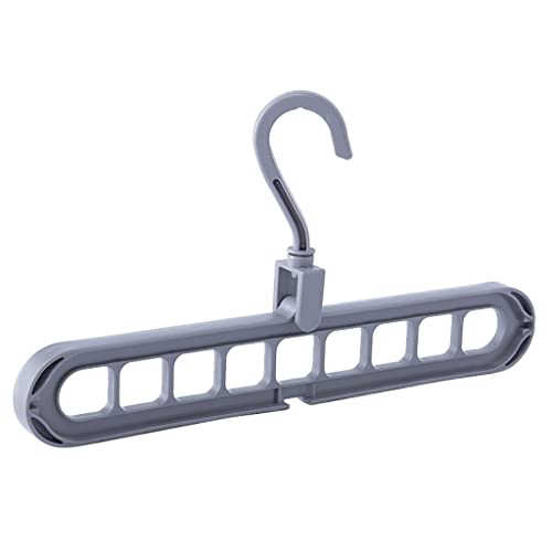 N/A Magic Multi-Port Support Clothes Rack Multifunctional Plastic Storage Clothes Hanger Clothes Rack ( Color : Gray , Size : 33x16.5cm )