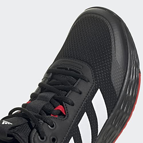 adidas Men's Own The Game 2.0 Basketball Shoe, Black/White/Carbon, 14