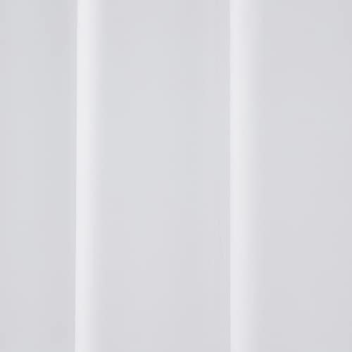 Clorox Treated Premium White Shower Curtain Liner 70"x72" with Weighted Magnetic Hem and 12 Hooks, Lightweight Waterproof PEVA for Bathroom Tubs and Stalls, Machine Washable
