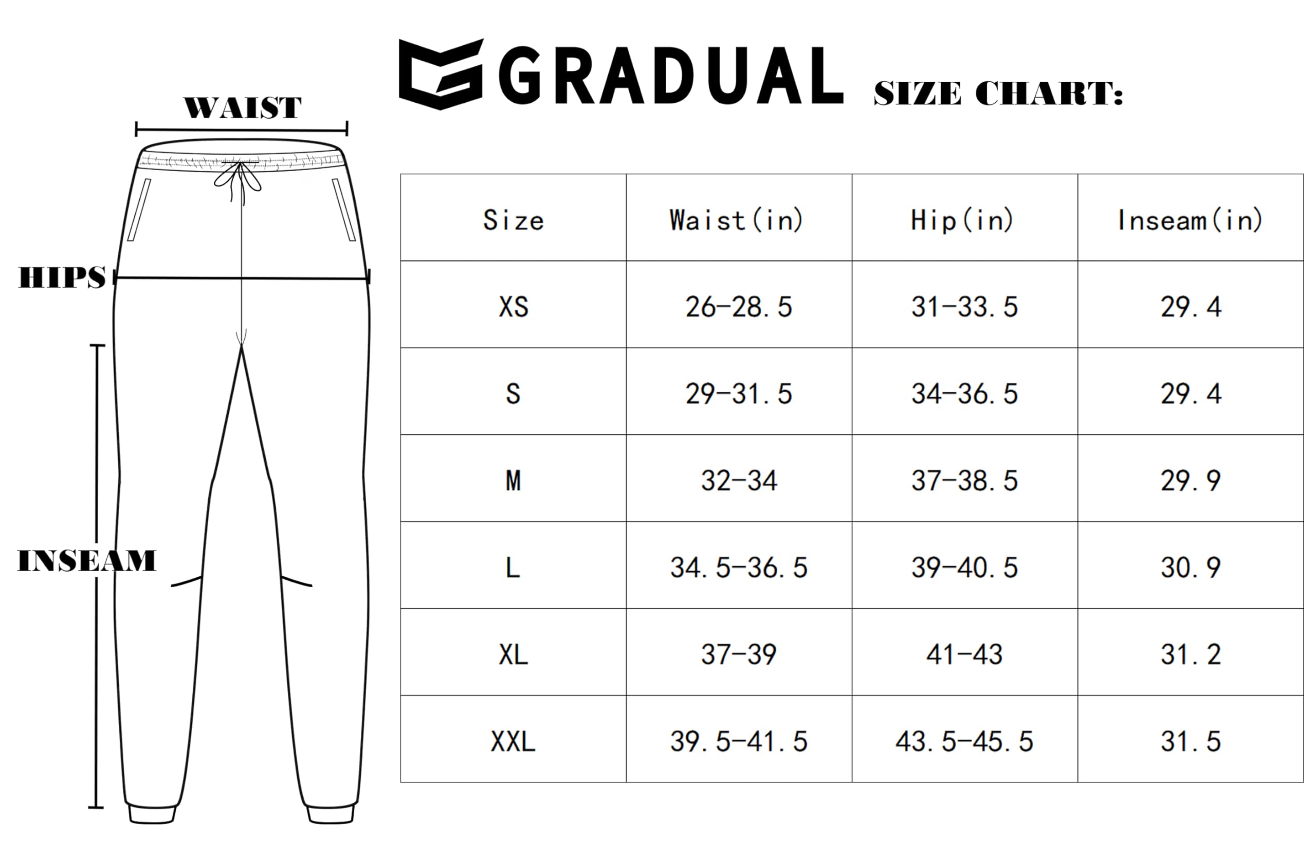 G Gradual Men's Sweatpants with Zipper Pockets Athletic Pants Traning Track Pants Joggers for Men Soccer, Running, Workout(Navy,L)