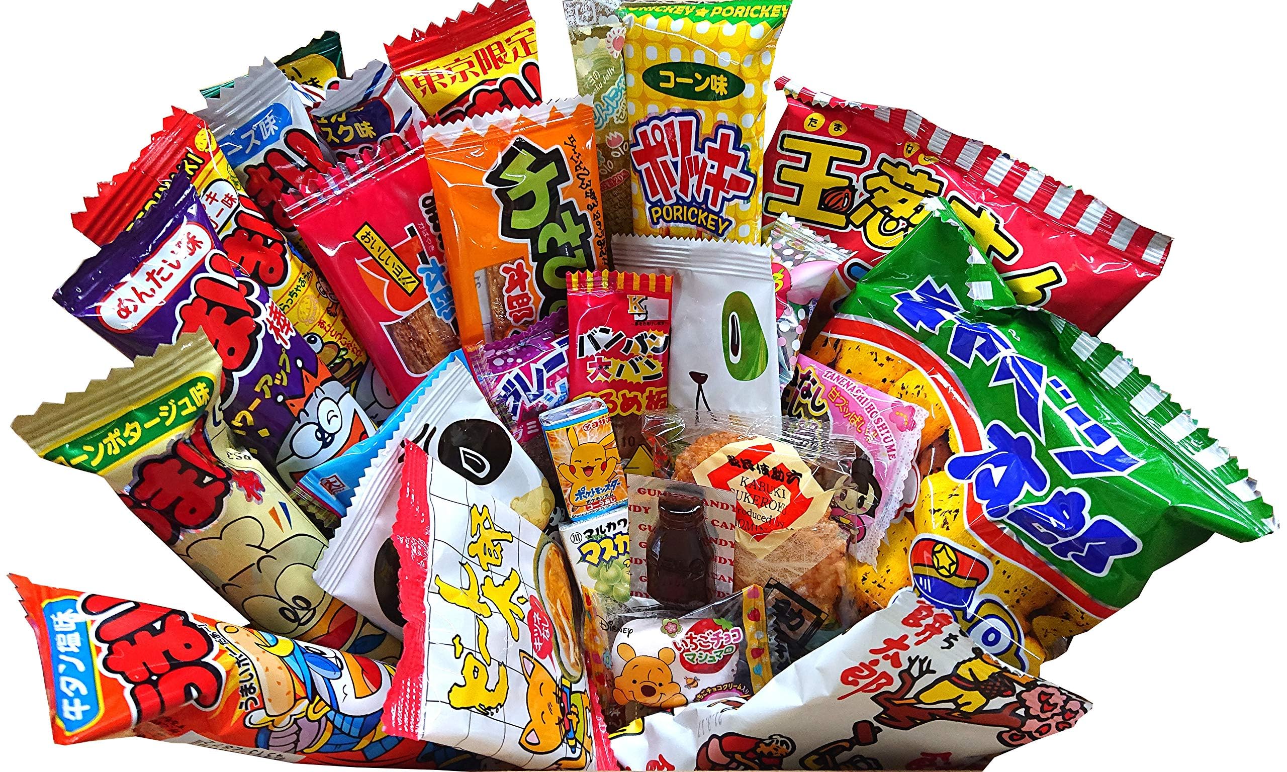 Japanese Snacks Assortment 30pcs "TONO SNACK" Excellent Variety and Delicious Selection of Japanese Dagashi