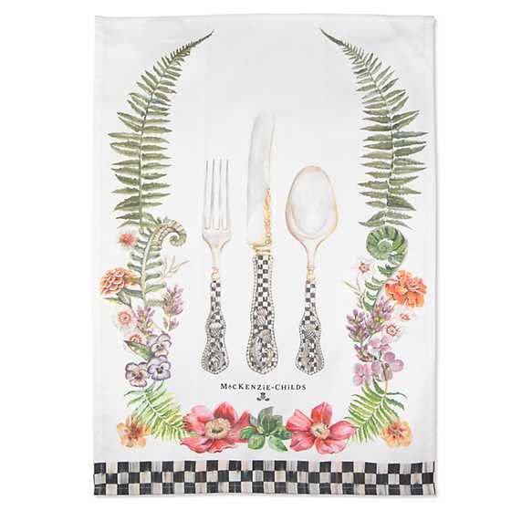 MACKENZIE-CHILDS Knife Fork Spoon Dish Towel