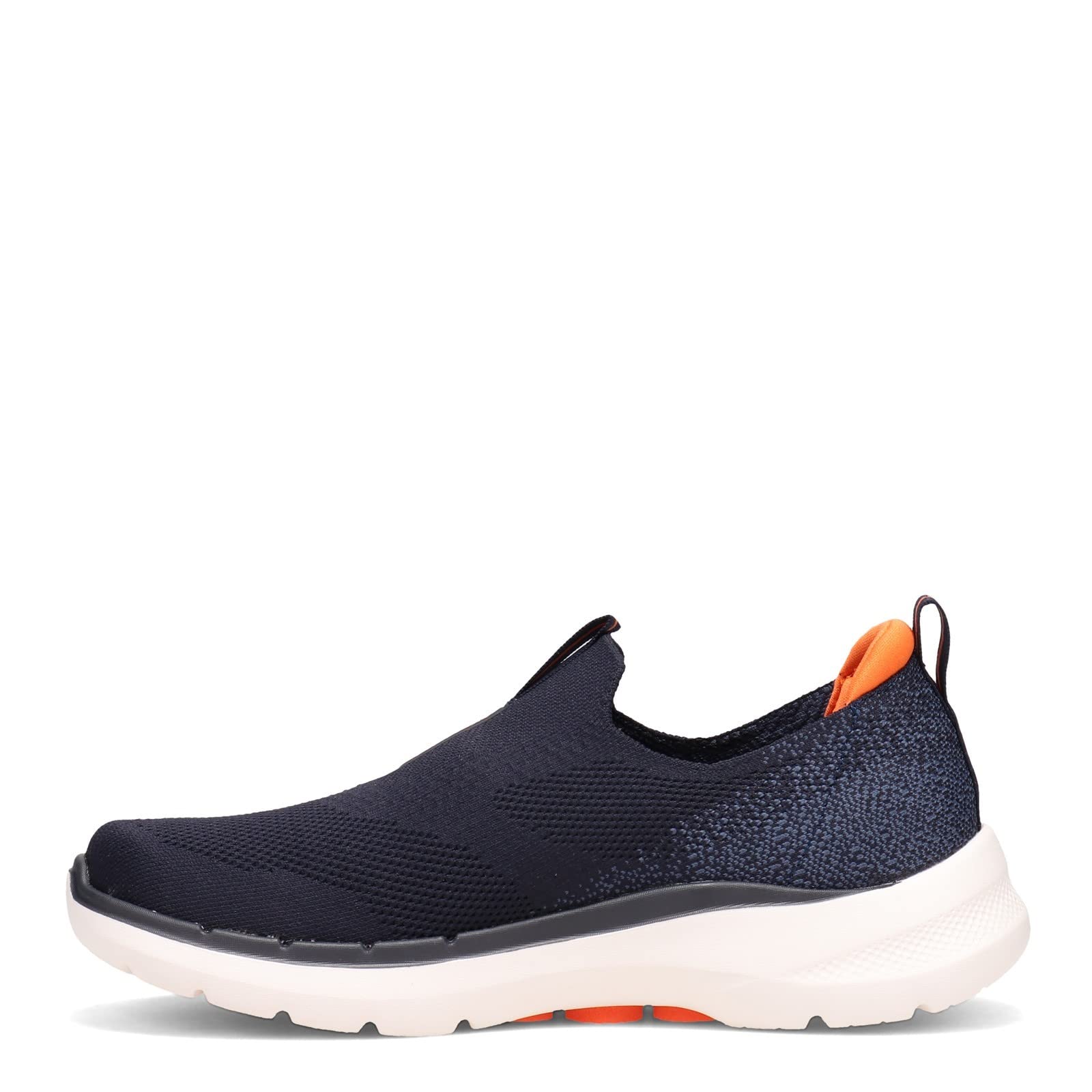Skechers Men's Gowalk 6-Stretch Fit Slip-On Athletic Performance Walking Shoe, Navy/Orange, 10