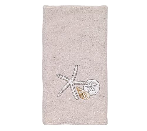 Avanti Linens - Fingertip Towel, Soft & Absorbent Cotton Towel, Beach Inspired Bathroom Accessories (Seaglass Collection)