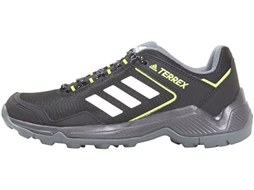adidas Men's Terrex Eastrail Hiking Boot, Black/White/Solar Yellow, 8.5