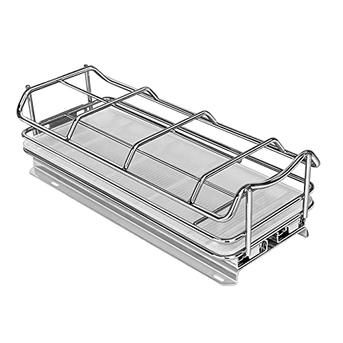 Lynk ProfessionalĀ® Slide Out Tea Bag Holder Organizer - Upper Kitchen Cabinet Pull Out Rack, Organize Up To 70 Tea Bags, Chrome
