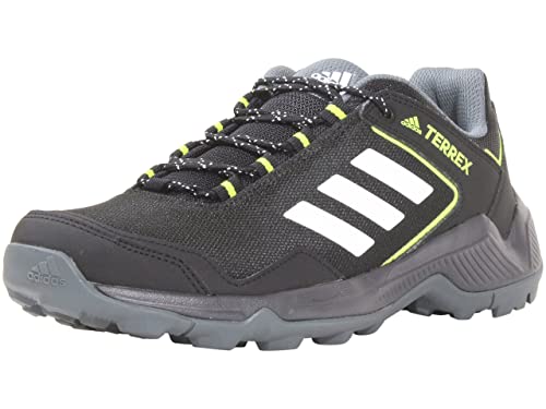 adidas Men's Terrex Eastrail Hiking Boot, Black/White/Solar Yellow, 8.5