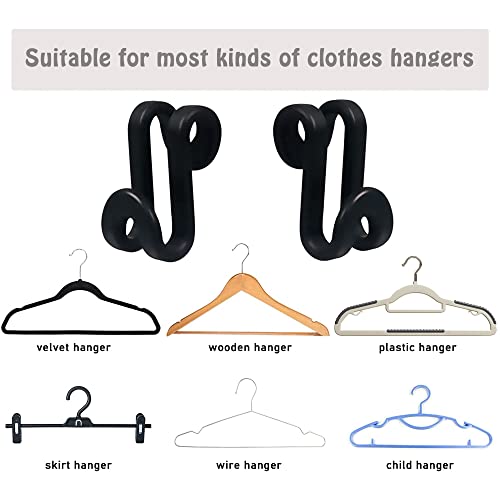Clothes Hanger Connector Hooks, Cascading Hangers Hooks Space Saving for Clothes Hanger, Closet Organizer Space Savers 60 Pack