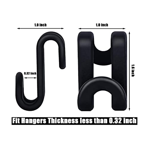 Clothes Hanger Connector Hooks, Cascading Hangers Hooks Space Saving for Clothes Hanger, Closet Organizer Space Savers 60 Pack