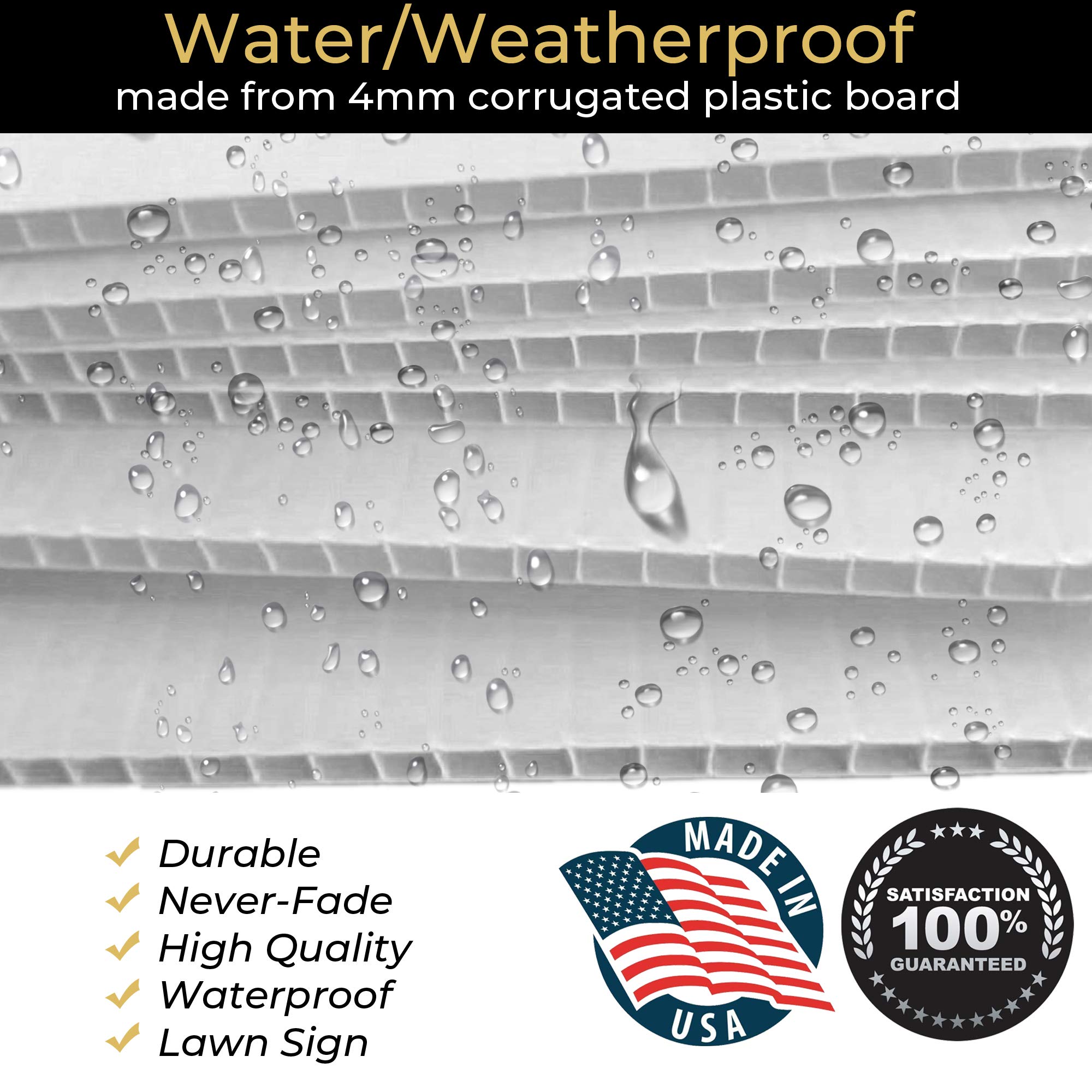 SignPro For Rent Yard Sign | For Rent CUSTOMIZABLE Yard Sign | For Rent Sign | 24" x 18" Corrugated Plastic Yard Signs with H Stakes | Double Sided (1)