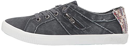 Blowfish Malibu Women's Fruit Sneaker, Desert Iron Smoked Canvas, 7.5