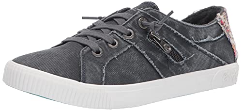 Blowfish Malibu Women's Fruit Sneaker, Desert Iron Smoked Canvas, 7.5