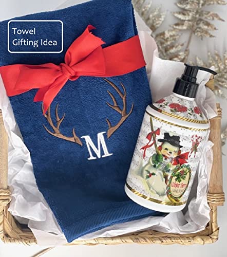 Personalized Rustic Antler Towel Set (2)