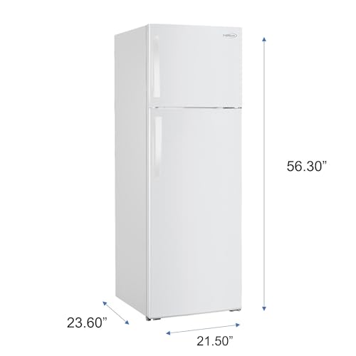 PremiumLevella 7.1 Cu Ft Frost Free Top Freezer in White