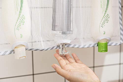 ALYER 9 Pockets Big Mesh Shower Caddy Hanging Bathroom Storage Organizer with 3 Rings (Stripe)