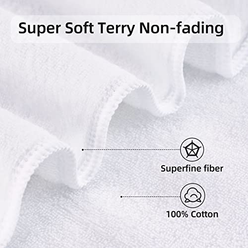 Abucaky White Black Grey and Red Irregular Geometric Hand Towel for Bathroom Soft Absorbent Fingertip Towel Multi-Purpose Towels for Bath, Gym and Spa