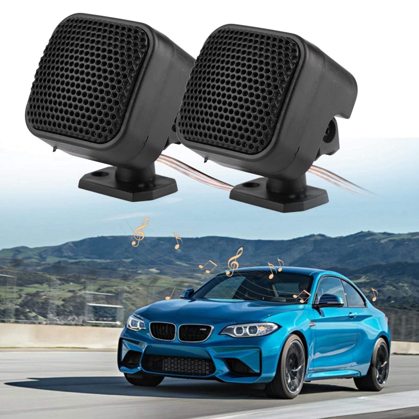 Car o Speakers, Car Stereo Tweeter Speakers, 1 Pair 12V 500W Mini Car Speaker o Tweeters 200mm 98dB Loudspeaker Automobile Speaker