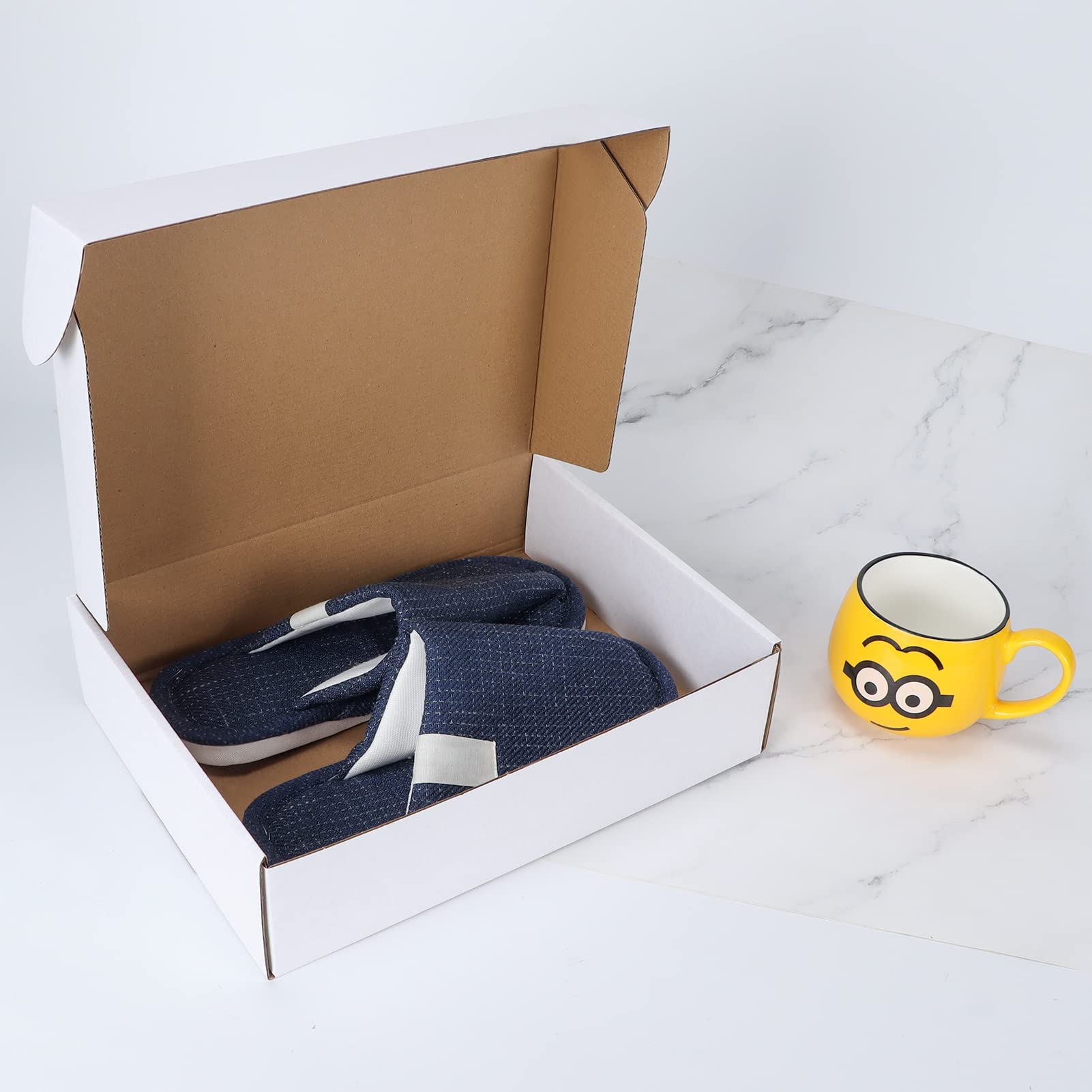 RLAVBL 12x9x3 Inches Shipping Boxes Set of 20, White Corrugated Cardboard Box, Mailer Boxes for Packing Small Business