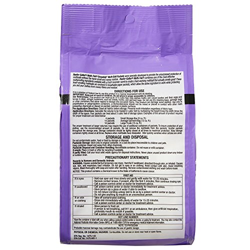 Reefer-Galler Moth-Tek Snowhite Lavender Scented Moth Ball Packets 12 oz (3)