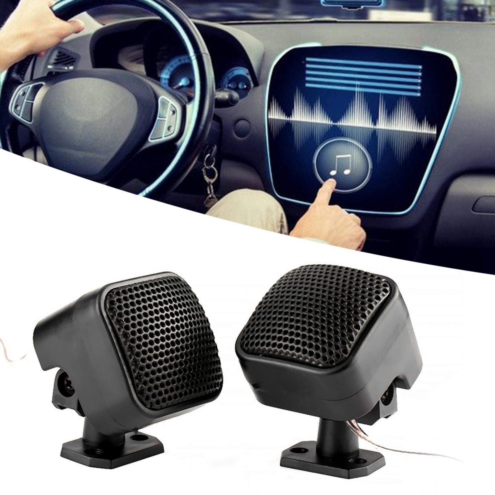 Car o Speakers, Car Stereo Tweeter Speakers, 1 Pair 12V 500W Mini Car Speaker o Tweeters 200mm 98dB Loudspeaker Automobile Speaker