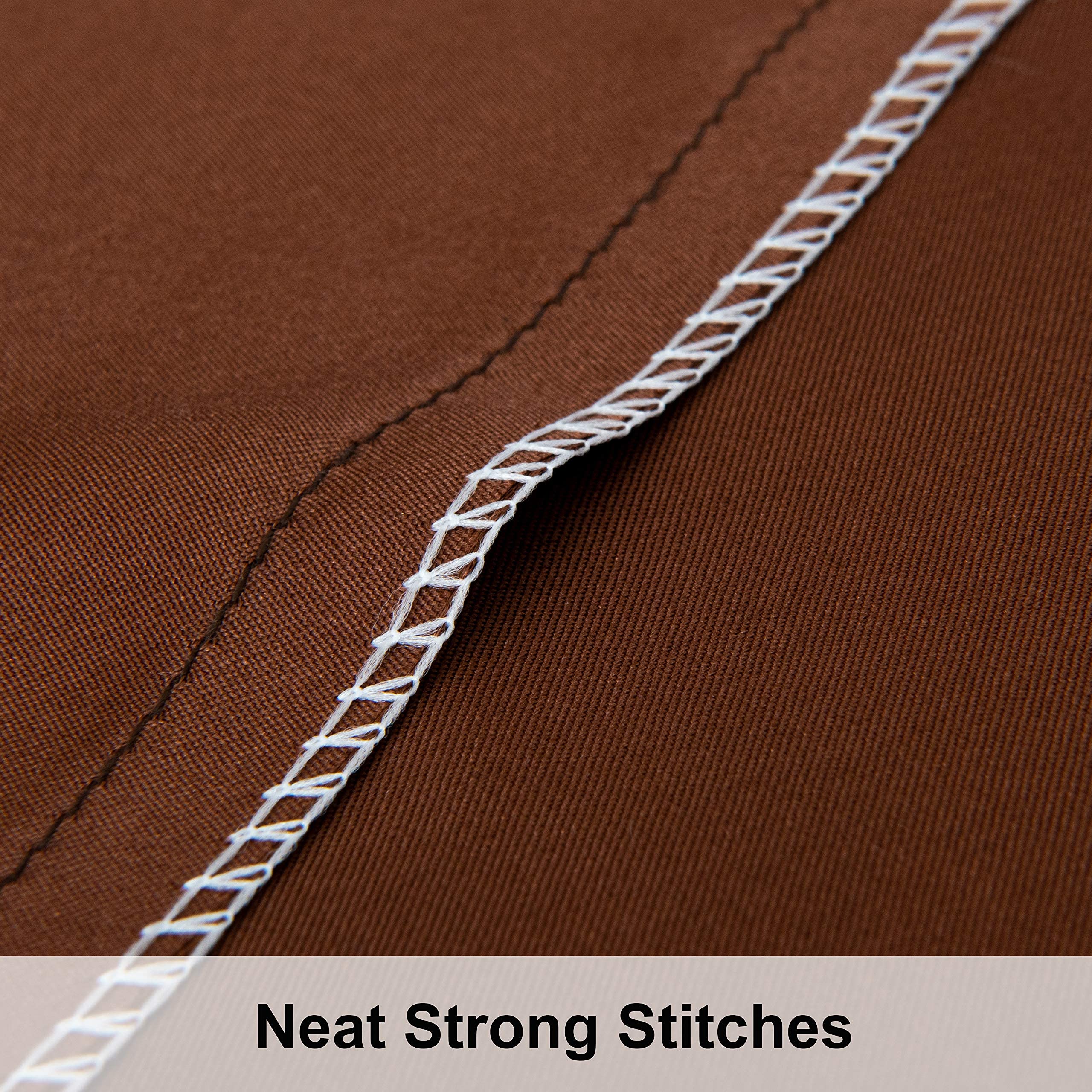 NTBAY 2 Pack Satin Standard Pillowcases for Hair and Skin, Luxurious and Silky Pillow Cases with Envelope Closure, 20x26 Inches, Brown