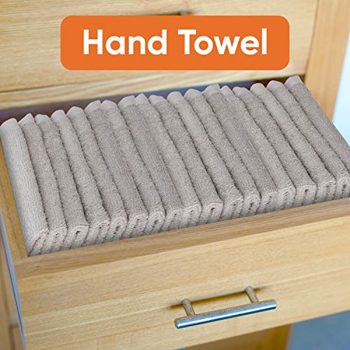 Superio Cotton Terry Washcloths Grey Towels 100% Cotton Cleaning Cloth 16" Rags Wash Clothes for Body and Face, Spa Towels, Multi Purpose (12 Pack)