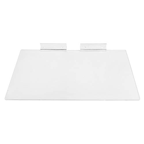 Prolinemax 100 Pc Slatwall 12'' x 6'' Flat Styrene Shoe Shelf Acrylic Display Fixture