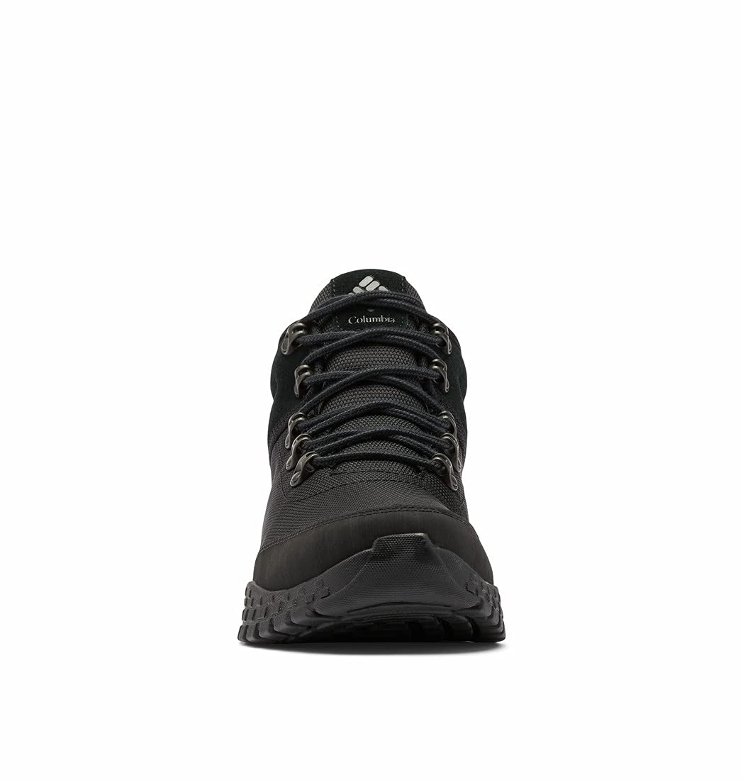 Columbia Men's Fairbanks Mid Hiking Shoe, Black/Shark, 10
