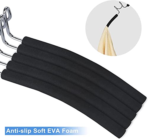 Clothes Hangers Space Saving Coat Hangers, Homa Jia Non Slip Blouse Hangers Heavy Duty Foldable Stainless Steel Sweater Shirt Hanger Multilayer Closet Storage Organizer