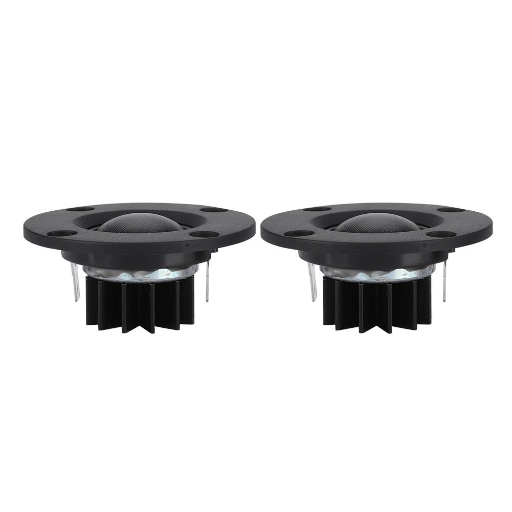 HiFi Speaker, 2Pcs 30W 6Ω Dome Tweeter Magnet Treble Speaker Silk Film HiFi Loudspeaker Magnet 20mm Vibrating Diaphragm