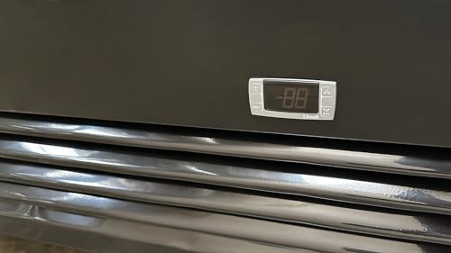 Elite Kitchen Supply Commercial 2 Sliding Glass Door Refrigerator Merchandiser, ETL NSF Upright Display Fridge Cooler Stainless Steel 2 Section 47" W 33.3 cu. ft. Fan Cooling, Restaurant