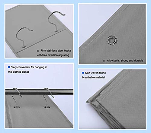 kindabigdeal Hanging Purse Handbag Organizer Wardrobe Closet Organizer Nonwoven 10 Pockets Hanging Closet Storage Bag for Homewares and Accessories