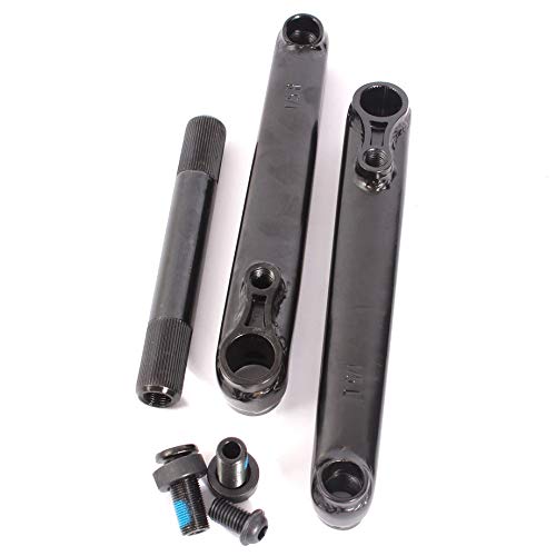 KHEbikes MVP V2 BMX Crank Set 48 Teeth CrMo 19 mm Axle Black 1.79lbs 175 mm