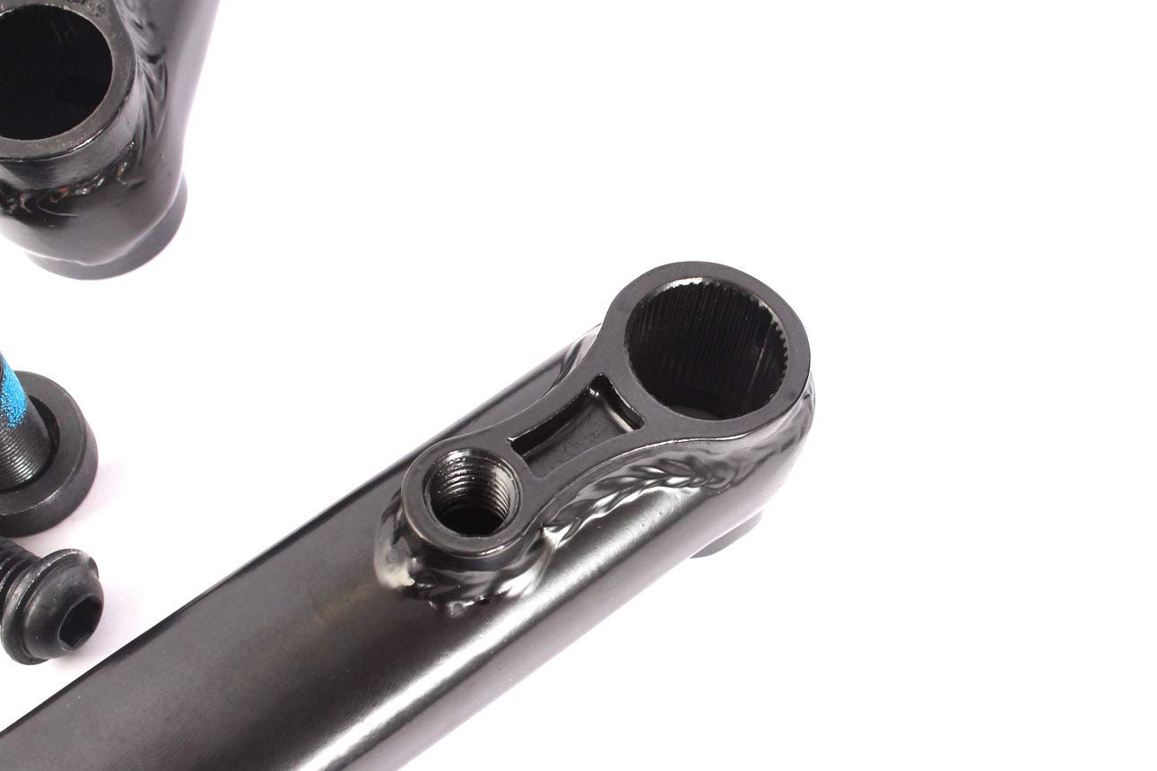 KHEbikes MVP V2 BMX Crank Set 48 Teeth CrMo 19 mm Axle Black 1.79lbs 175 mm