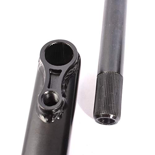KHEbikes MVP V2 BMX Crank Set 48 Teeth CrMo 19 mm Axle Black 1.79lbs 175 mm