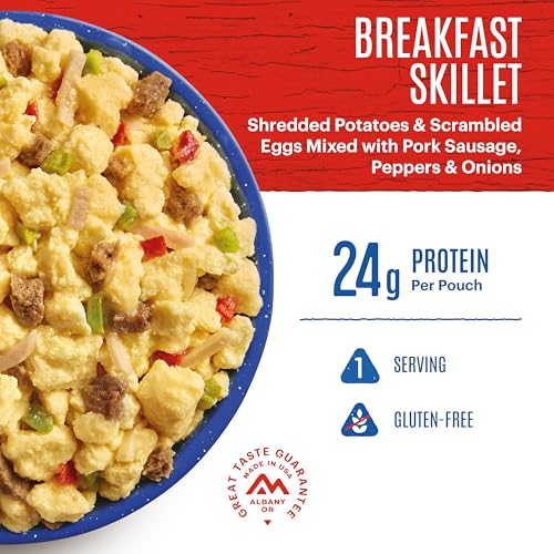 Mountain House Breakfast Skillet Pro-Pak | Freeze Dried Backpacking & Camping Food | One Serving | Gluten-Free