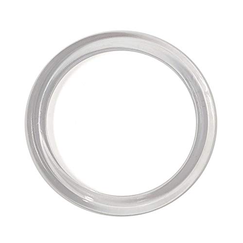 Clear Plastic Retail Scarf Rings - Round Fine Garment Hangers - 2.58" ID - 3.25" OD - 100 Pack