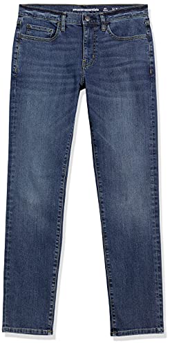 Amazon Essentials Mens Jeans Slim Fit Stretch, Light Wash, 36W x 28L