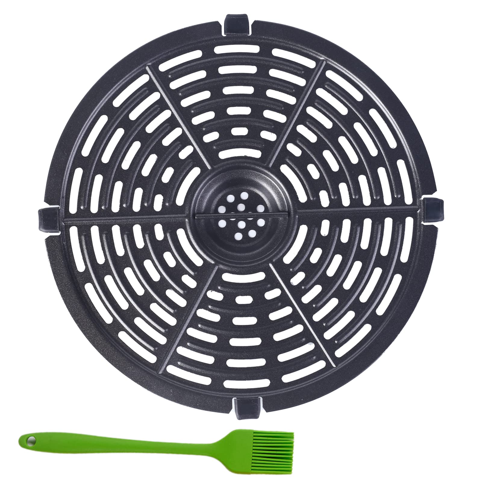 Air Fryer Replacement Grill Pan Fit for Power Dash Chefman 3.7 QT Air Fryers,Non-Stick Fry Pan, Dishwasher Safe - 7.87 in