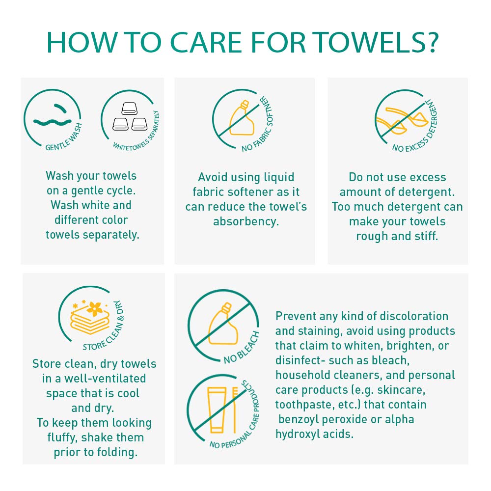 TRIDENT Bath Towel 6 Pack (24" x 50"), Generously Sized Thick Towels, Soft, Super Absorbent and Fast Drying, No Fading Multipurpose Use for Sports, Travel, Fitness, Yoga, Daily Use, Lilac